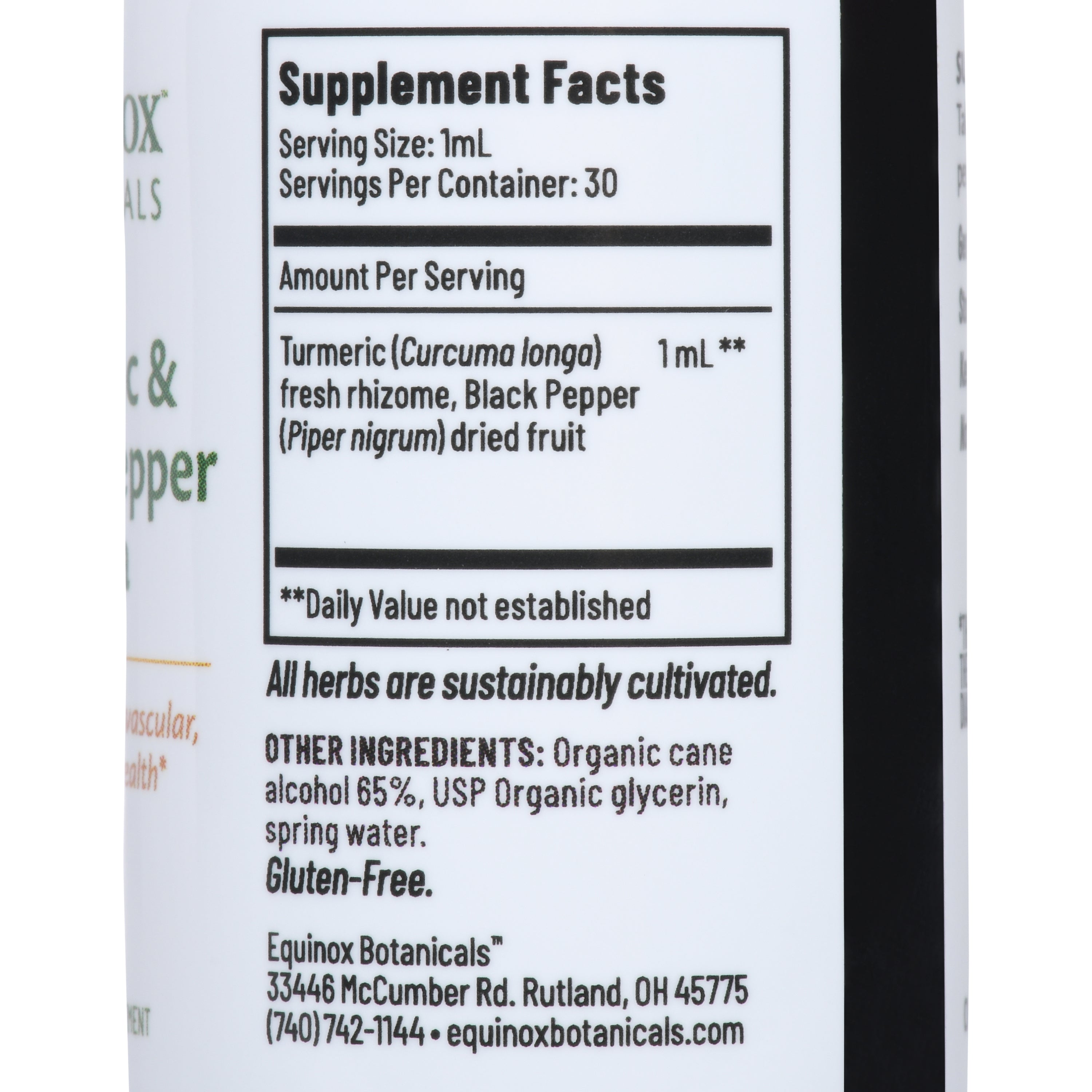 Turmeric & Black Pepper Formula – Equinox Botanicals